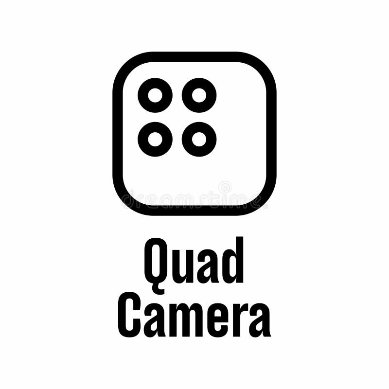 Quad Camera Smartphone Vector Icon, Camera Symbol. Modern, Simple Flat ...