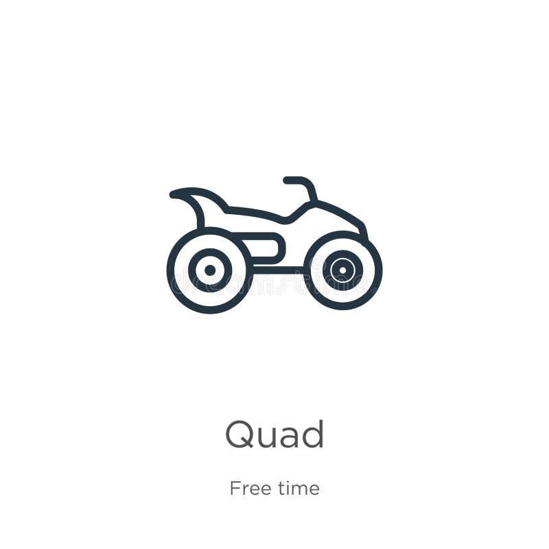 Quad Icon Vector. Trendy Flat Quad Icon from Free Time Collection ...