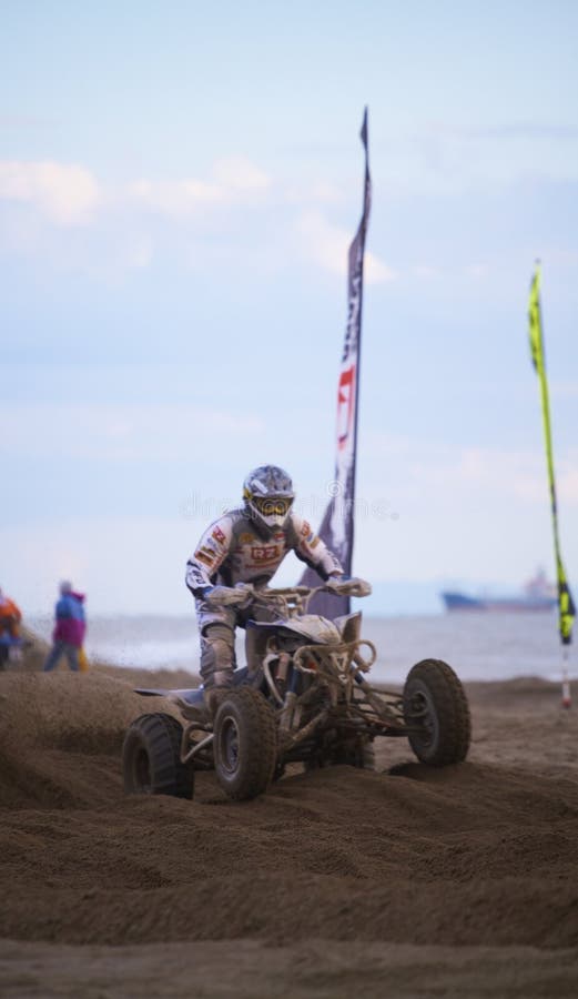 Quad at motocross race editorial stock photo. Image of offroad - 18390108
