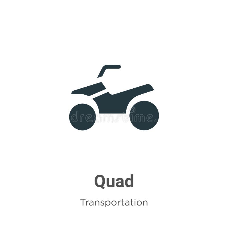 Quad Vector Icon on White Background. Flat Vector Quad Icon Symbol Sign ...