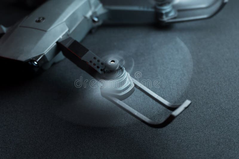 Quadcopter in a Dark Room Illuminated by Red Light Stock Photo - Image ...