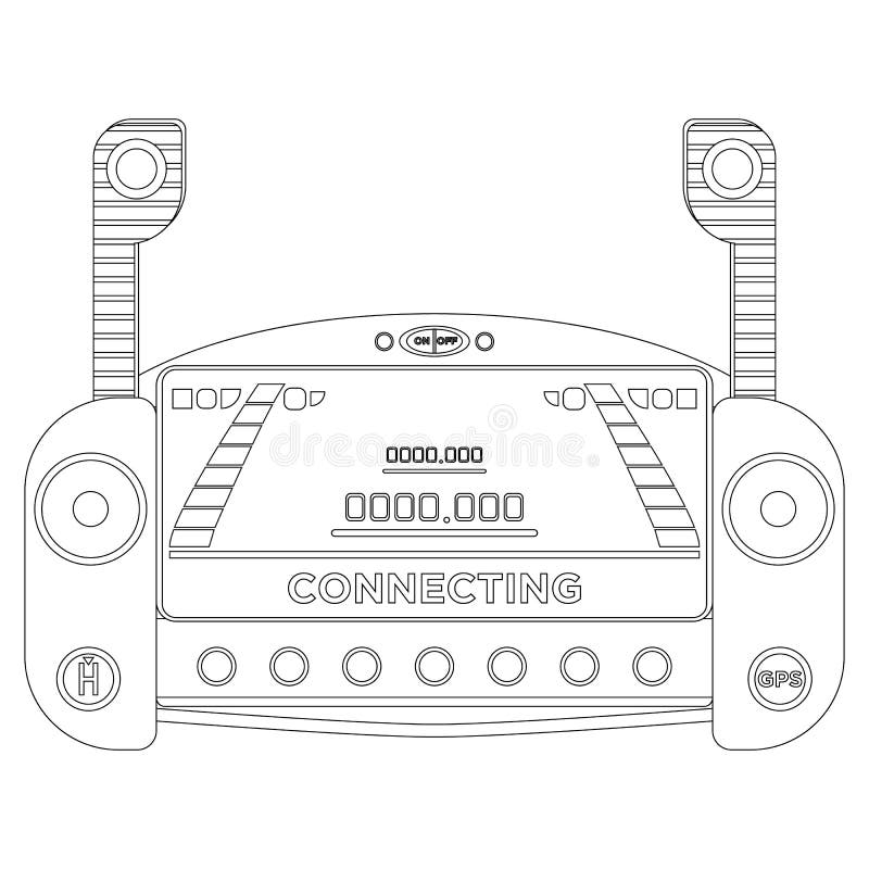 Drone Coloring Stock Illustrations – 96 Drone Coloring Stock ...