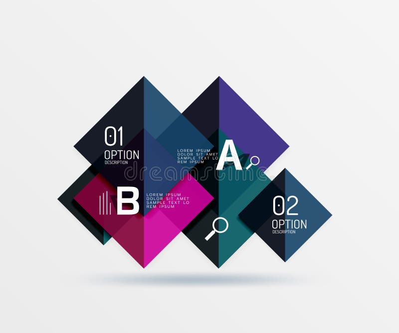 Quadrado Moderno Do Voo Infographic Ilustração Stock - Ilustração de ...