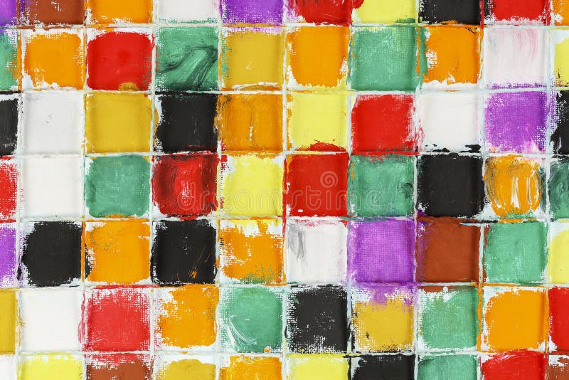 Quadrados Coloridos No Fundo Brilhante #1 Foto de Stock - Imagem de ...