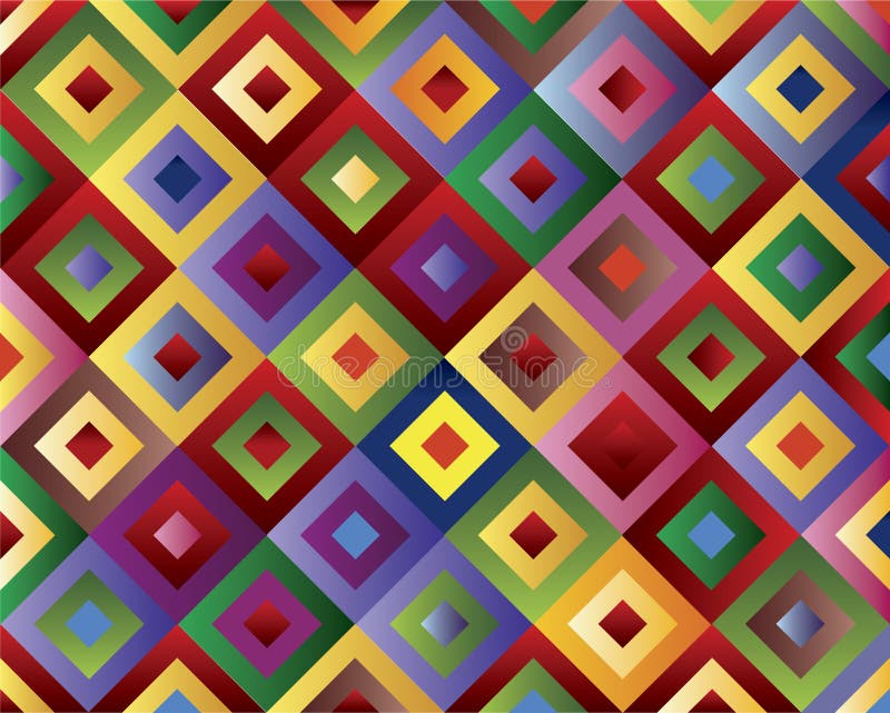 Quadrados Coloridos. Um Modelo Para Um Adesivo De Logotipo Ou Marca De ...