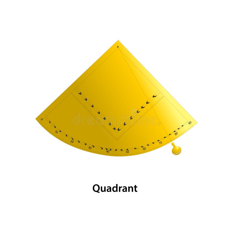 Quadrant stock vector. Illustration of classic, ruler - 80585323