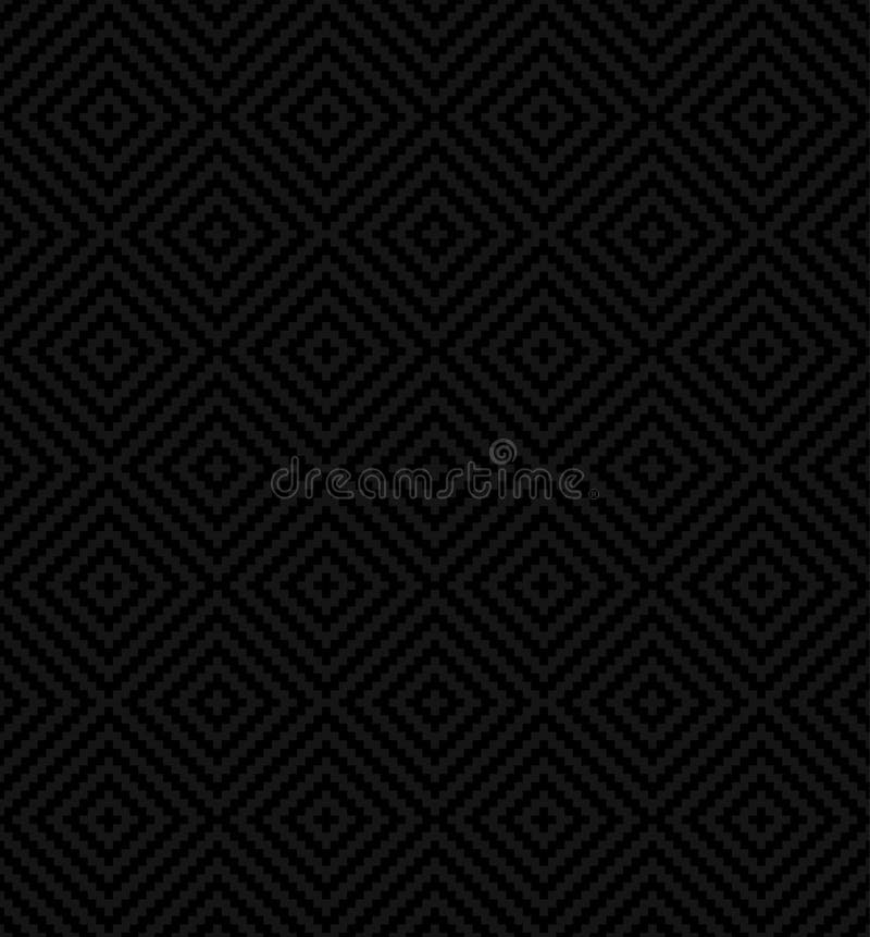 Quadrat-Pixel Art Seamless Pattern Vektor Abbildung - Illustration von ...