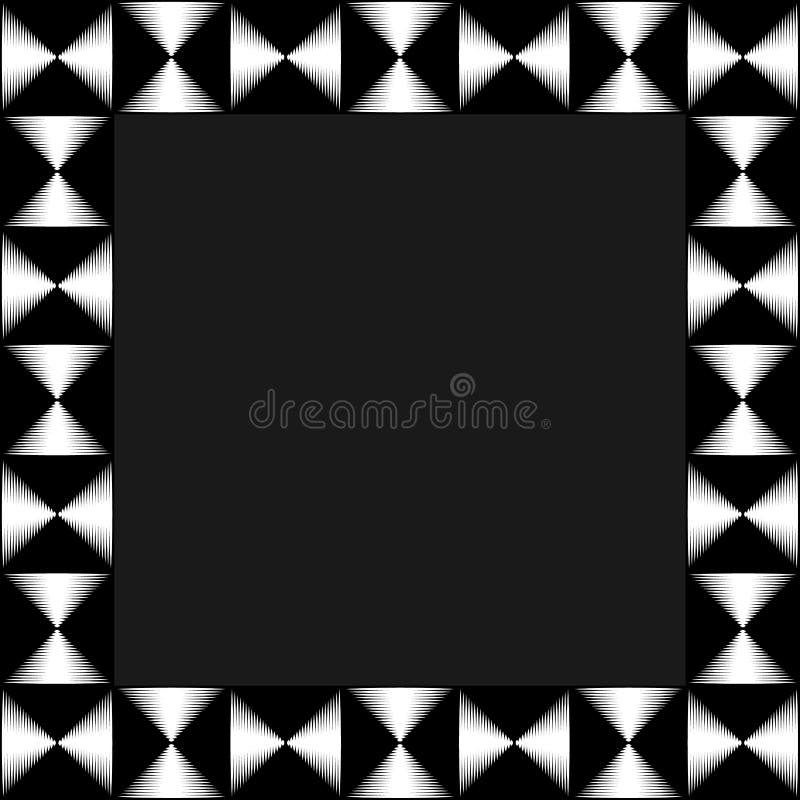 Quadratisches Formatfoto, Bilderrahmen Mit Mosaik Von Linien Vektor ...