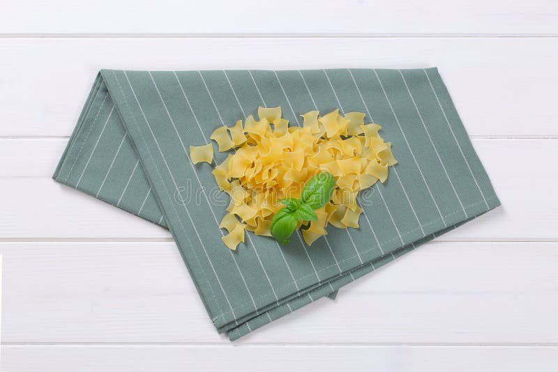 Quadretti - Square Shaped Pasta Stock Image - Image of folded, wooden ...