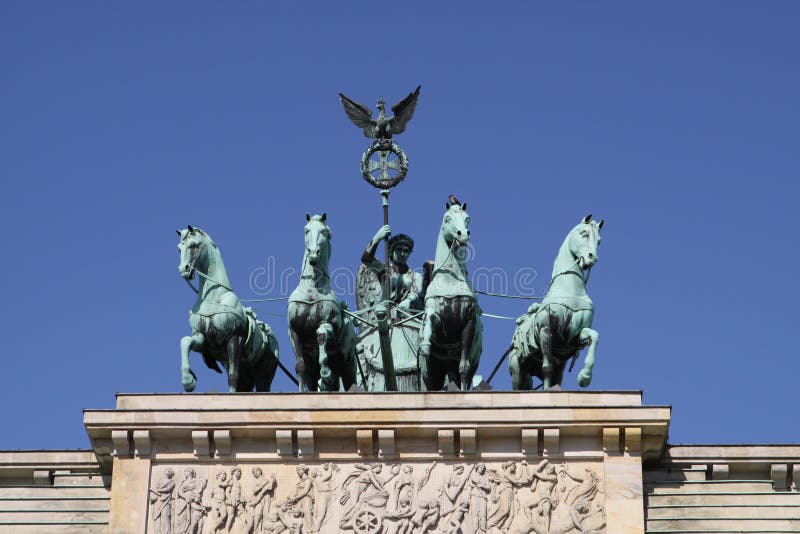 Quadriga stock image. Image of monumental, history, high - 15455189