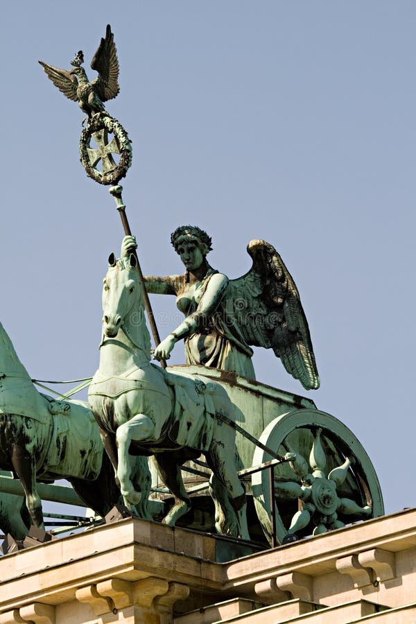 Quadriga Brandenburg Gate stock image. Image of eagle - 5647427