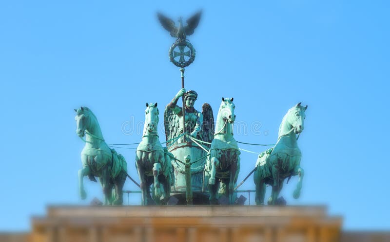 Quadriga stock photo. Image of monument, symbol, sculpture - 131225146