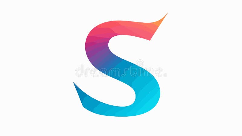 Quadrilateral S Logo Vector Icon Cartoon Stock Illustration ...