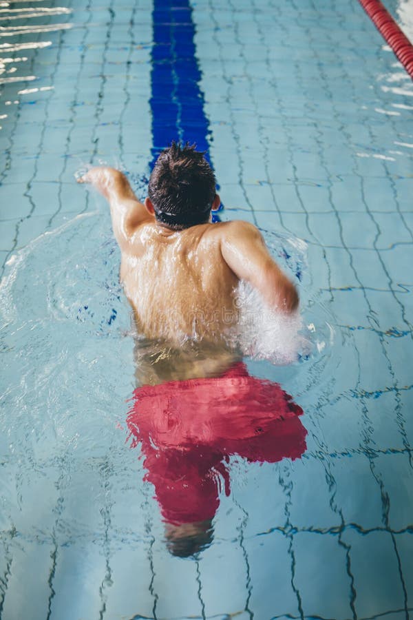 Quadriplegic Professional Swimmer Stock Photo - Image of limbless, blue ...