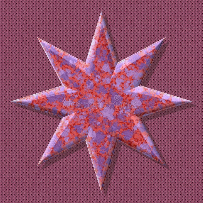 Quadro Da Forma Da Estrela Com Textura Gerada Sem Emenda Ilustração ...