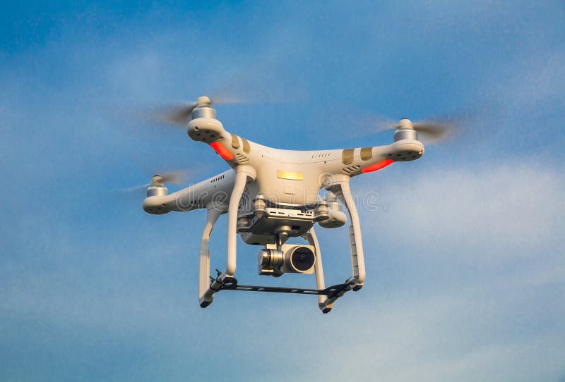 Digital, Unmanned Quadrocopter Stock Image - Image of propeller ...