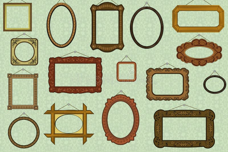 Quadros ilustração do vetor. Ilustração de sinal, formado - 15066400