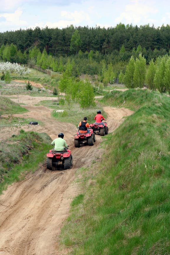 On quads stock image. Image of motor, activity, helmet - 6863835