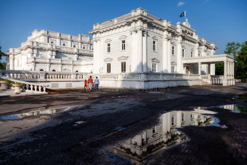 Quaid-e-Azam Library with a Partial Reflection of Rainwater in Lahore ...