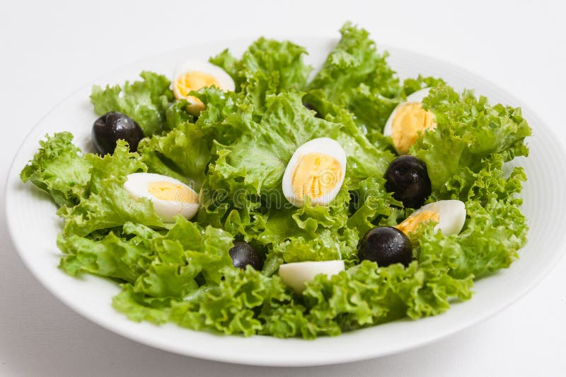 Quail egg salad stock photo. Image of diet, quail, ingredient - 64834008