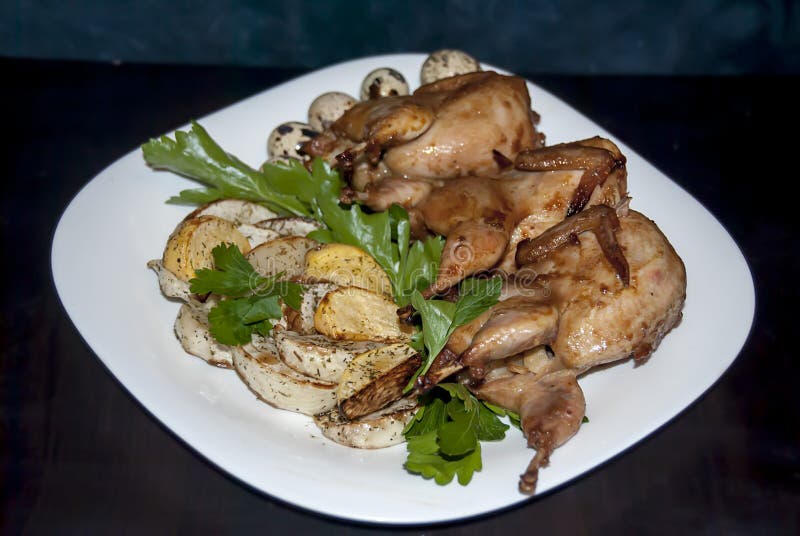 Quail stock image. Image of dinner, cook, bright, delicious - 62187425