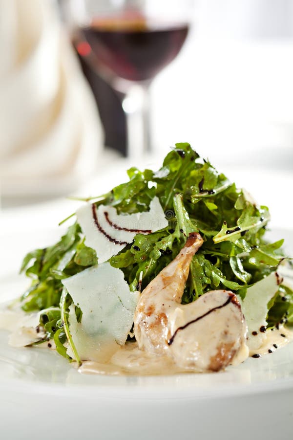 Quail Wings Salad stock photo. Image of parmesan, freshness - 50657224