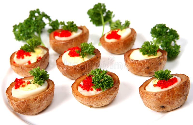 Quails egg canapes stock photo. Image of food, canapes - 6331634
