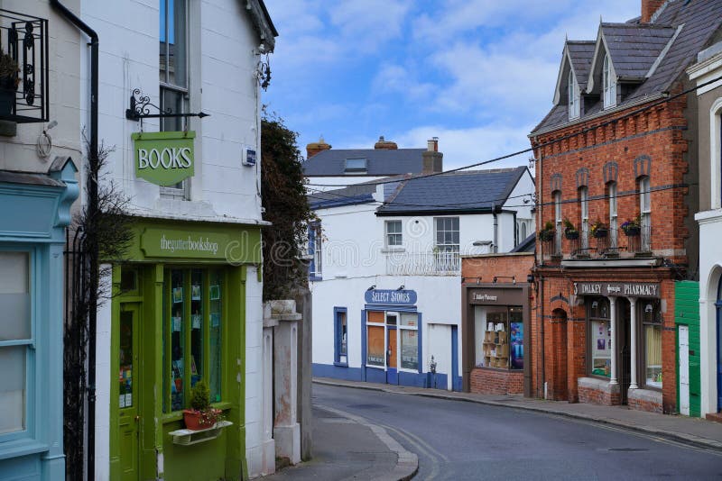 Quaint Old Shops in the Seacoast Town of Dalkey Editorial Stock Photo ...