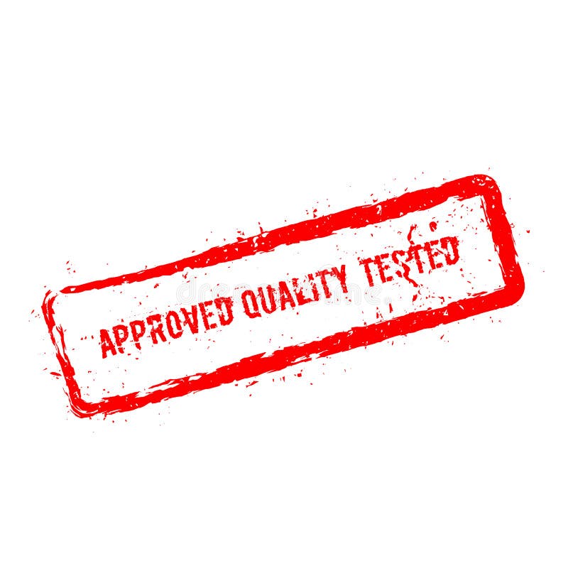Qualidade Aprovada Carimbo De Borracha Vermelho Testado Isolado ... Qualidade Aprovada Carimbo De Borracha Vermelho Testado Isolado ...