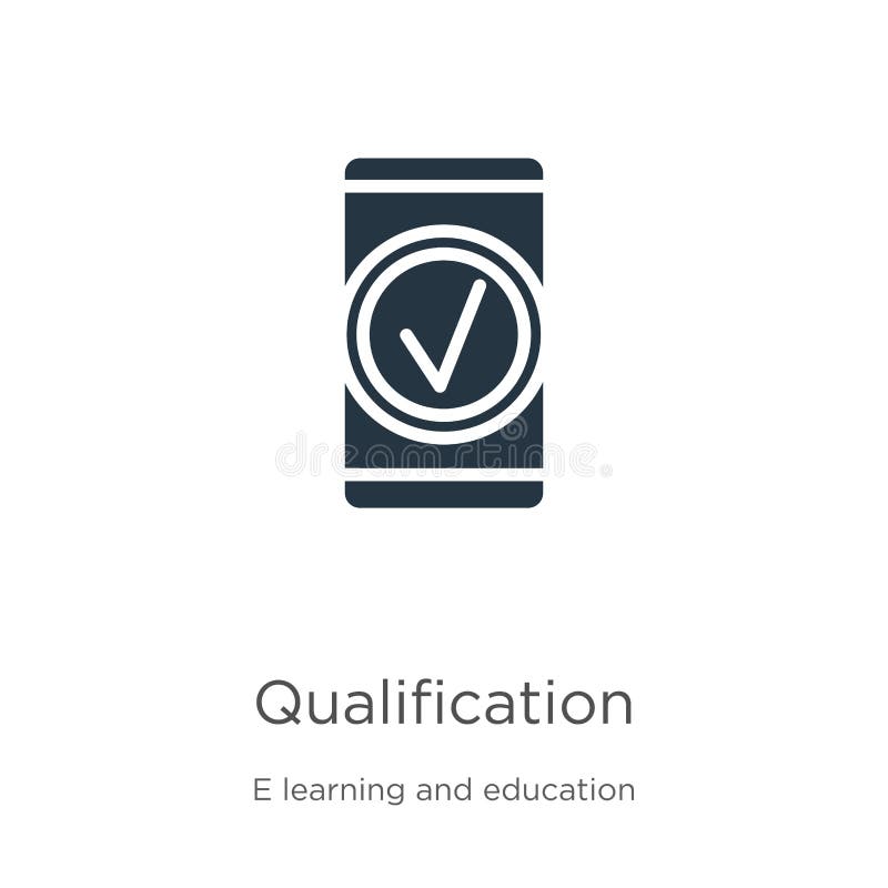 Qualification Vector Icon in 6 Different Modern Styles. Black, Two ...