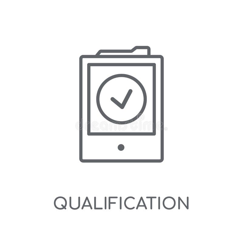 Qualification Icon. Trendy Qualification Logo Concept on White B Stock ...