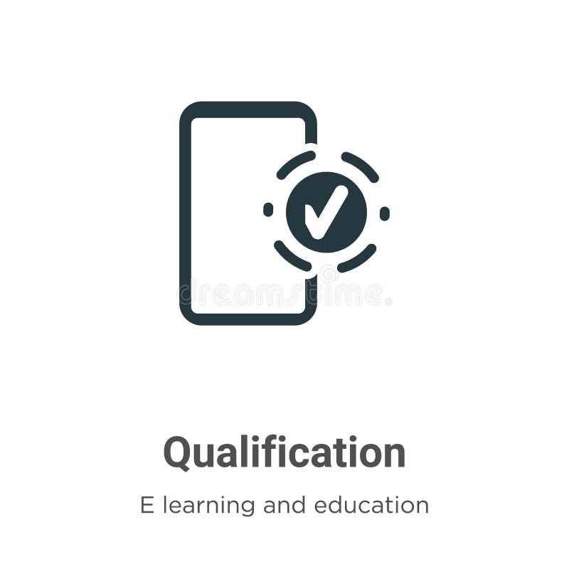 Qualification Icon in Filled, Thin Line, Outline and Stroke Style ...