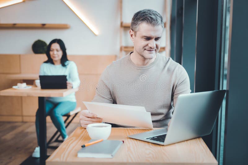 Qualified Freelancers Working Remotely Stock Photo - Image of medical ...