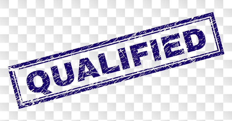 Grunge QUALIFIED Rectangle Stamp Stock Vector - Illustration of vector ...