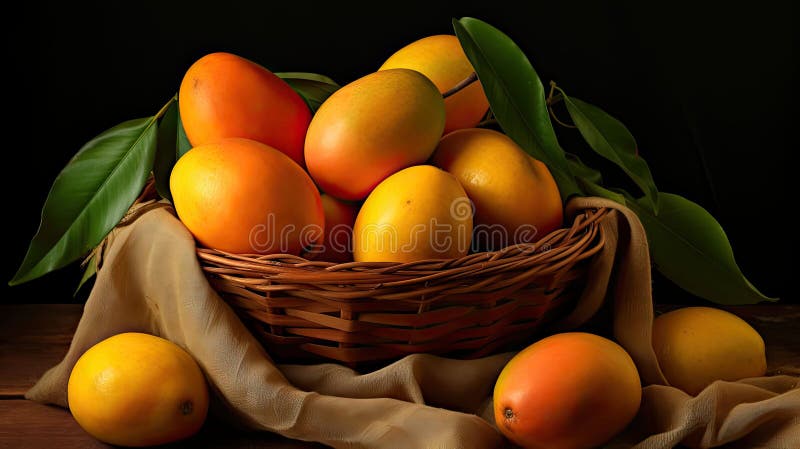 Yellow Alphonso Mango Stock Illustrations – 106 Yellow Alphonso Mango ...