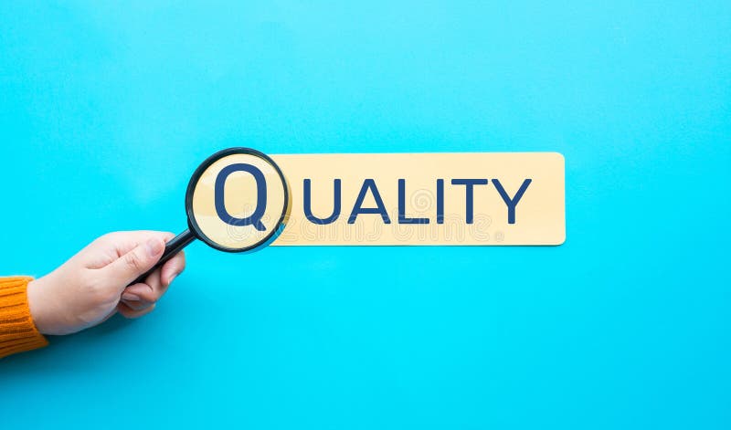 Quality and Analysis Concepts with Person Hand and Magnifying Stock ...