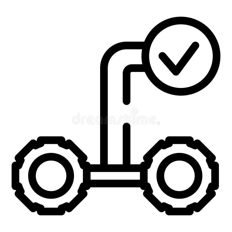 Quality Assurance Check Icon Outline Vector. Beta Version Testing Stock ...
