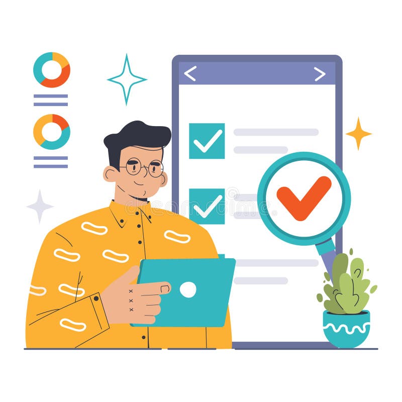 Quality Assurance Concept. Flat Vector Illustration Stock Vector ...