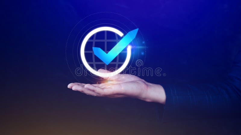 Quality Assurance Control Standards, Hand Shows the Sign of the Top ...