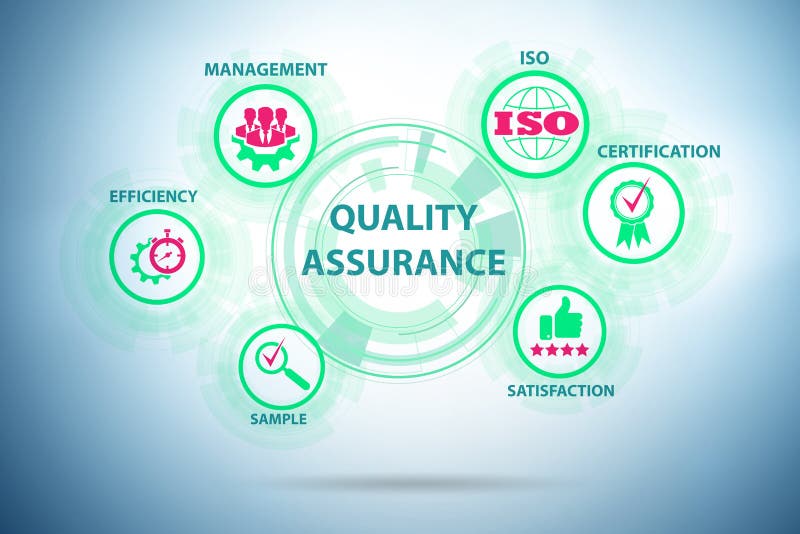 Quality Assurance Illustration with Key Elements Stock Illustration ...