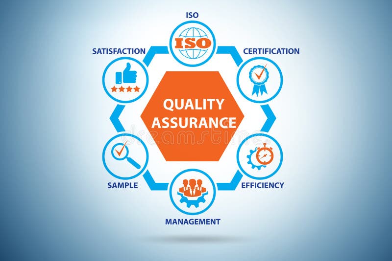 Quality Assurance Illustration with Key Elements Stock Image - Image of ...