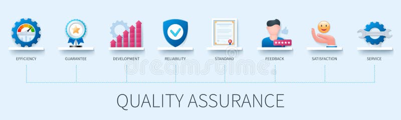 Quality Assurance Infographic in 3D Style Stock Vector - Illustration ...
