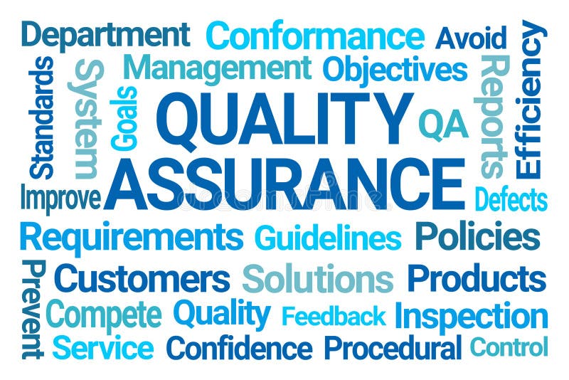 Quality Assurance Word Cloud Stock Illustration - Illustration of ...