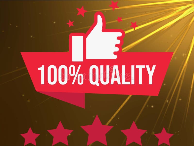 100 Quality badge vector stock vector. Illustration of product - 321283491