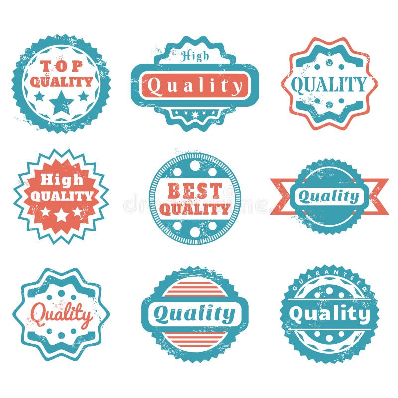 Set Of Vector Premium And Highest Quality Stickers Stock Vector ...