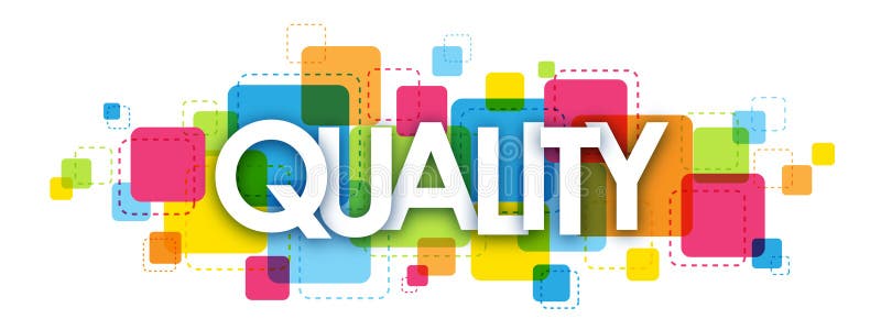 QUALITY Banner on Colorful Background Stock Vector - Illustration of ...