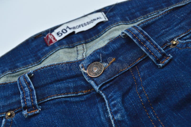 Levi Strauss 501 label editorial image. Image of levi - 142538000