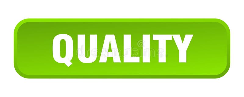 Quality Button. Quality Square 3d Push Button Stock Vector ...