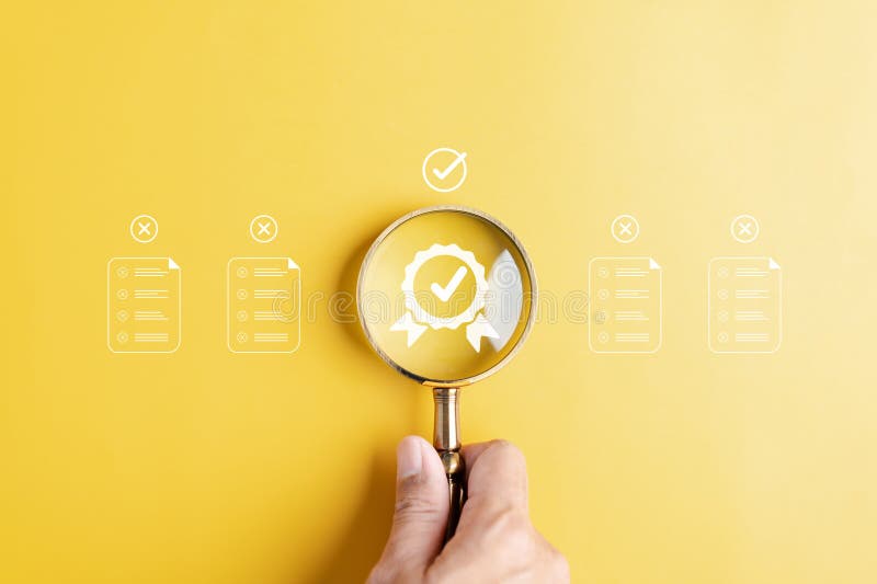 Quality Certificate and Checklist Document Inspecting Target Marketing ...