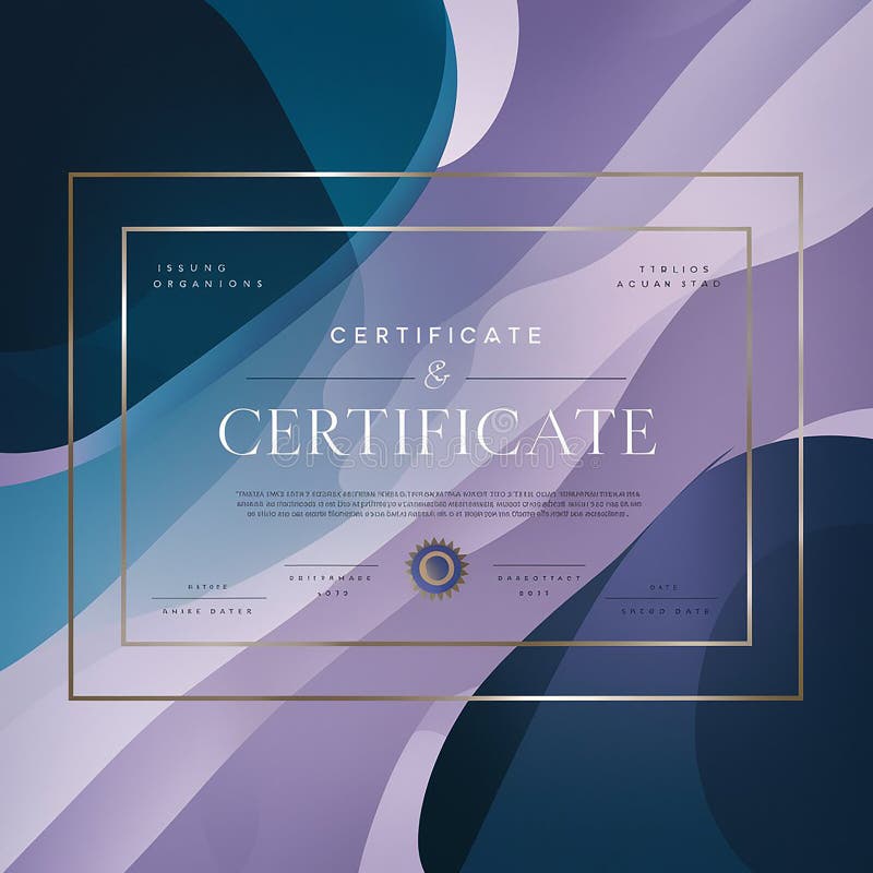 Certificate Template Design Generative Ai. Quality Certificate and Education Technology ...